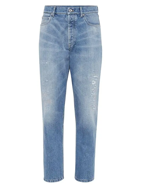 Brunello Cucinelli Denim Iconic Fit Five Pocket Jeans With